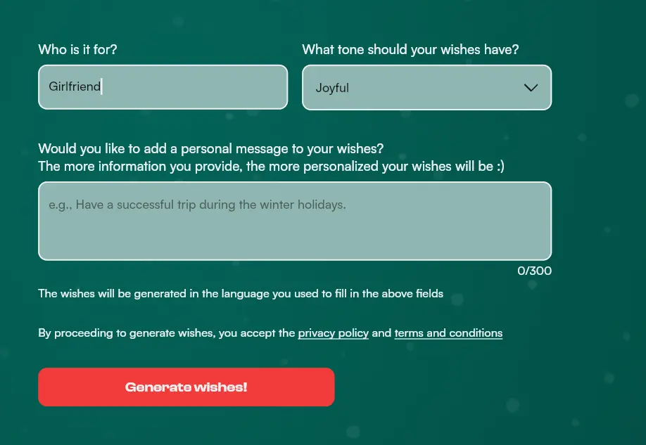 Craft Unique Christmas Greetings with AI - Wishes