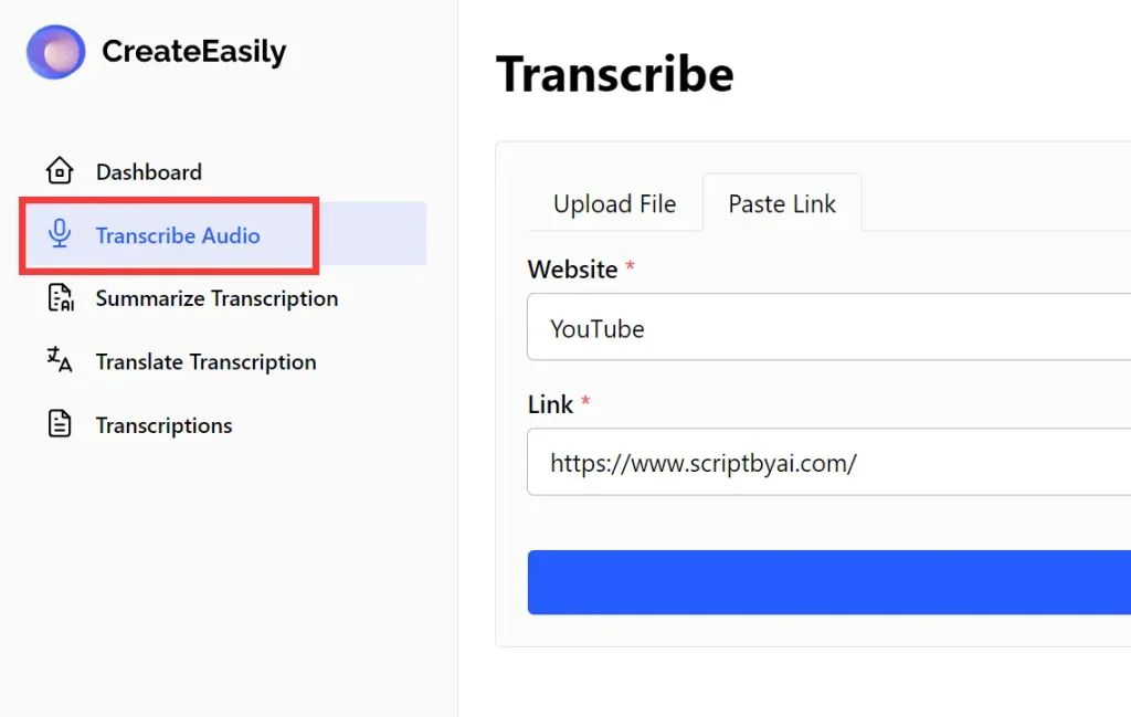 Free AI Transcription with Super Speed and Accuracy - Createeasily