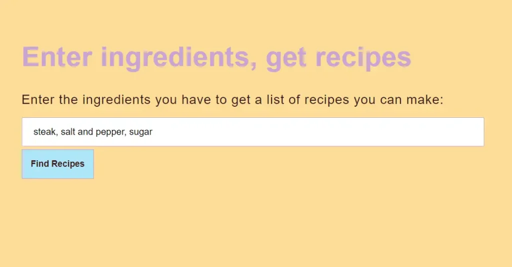 Generate Recipes From The Ingredients You Already Have - Robot Recipes