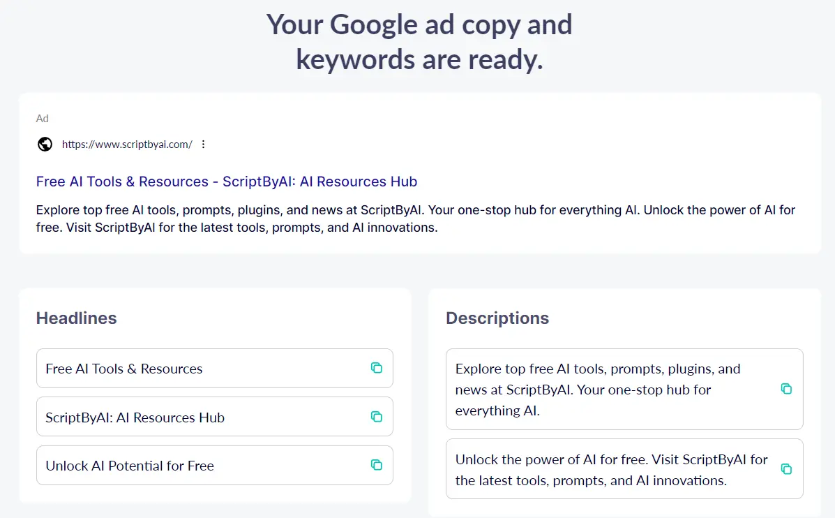 Free AI Ad Generator: Write Killer Google Ads in Seconds