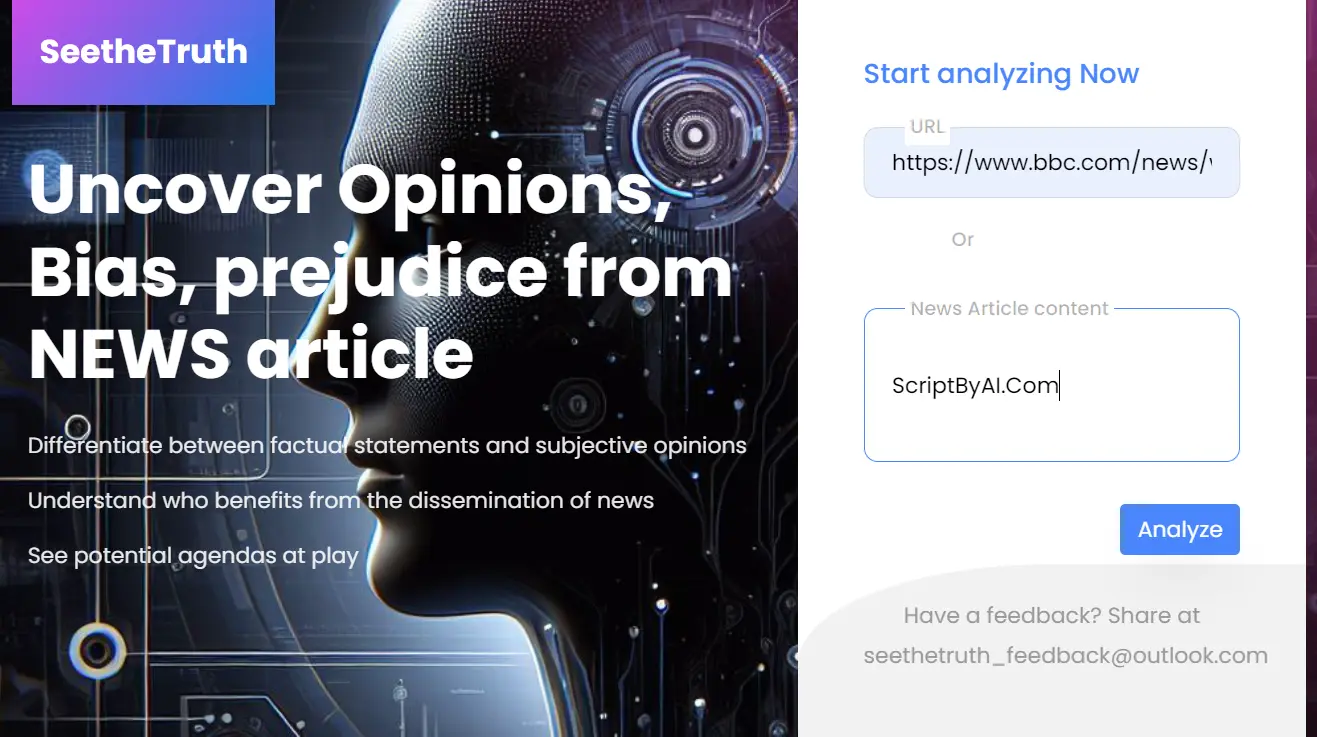 Exposes News Biases and Agendas With Seethetruth AI