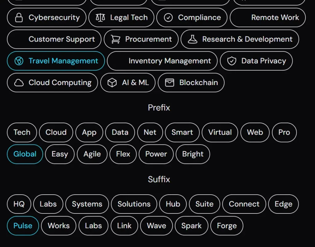 Free AI-powered Business Name Generator For SaaS Startups