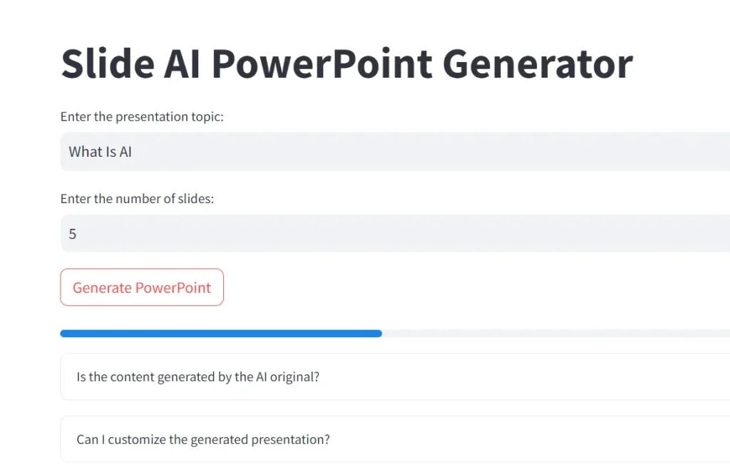 Generate Presentations on Any Topic in Minutes with Slide AI
