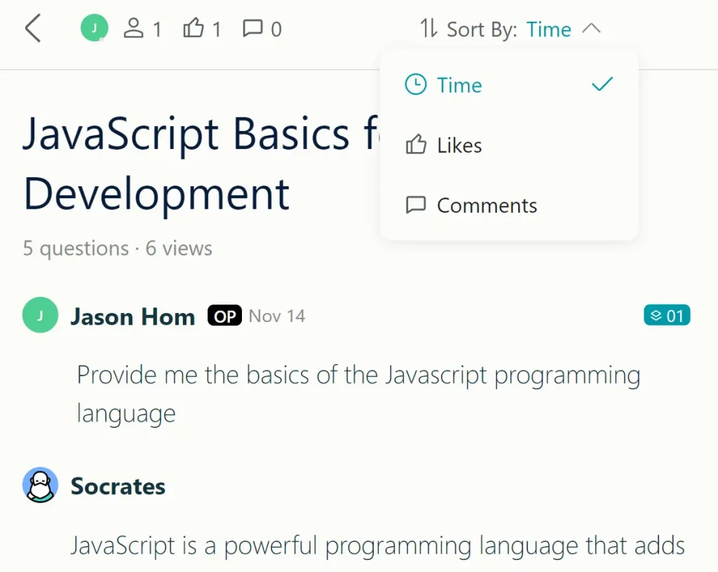 Ask, Learn, Discuss in Socratic Lab AI Community