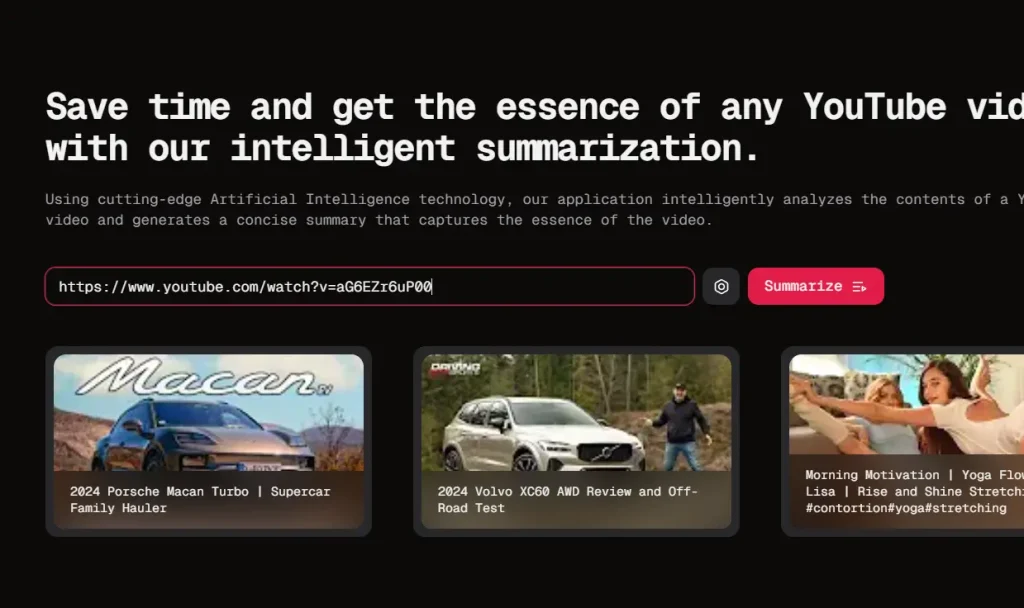 Free & Open-source AI Youtube Summarizer - Quickvid