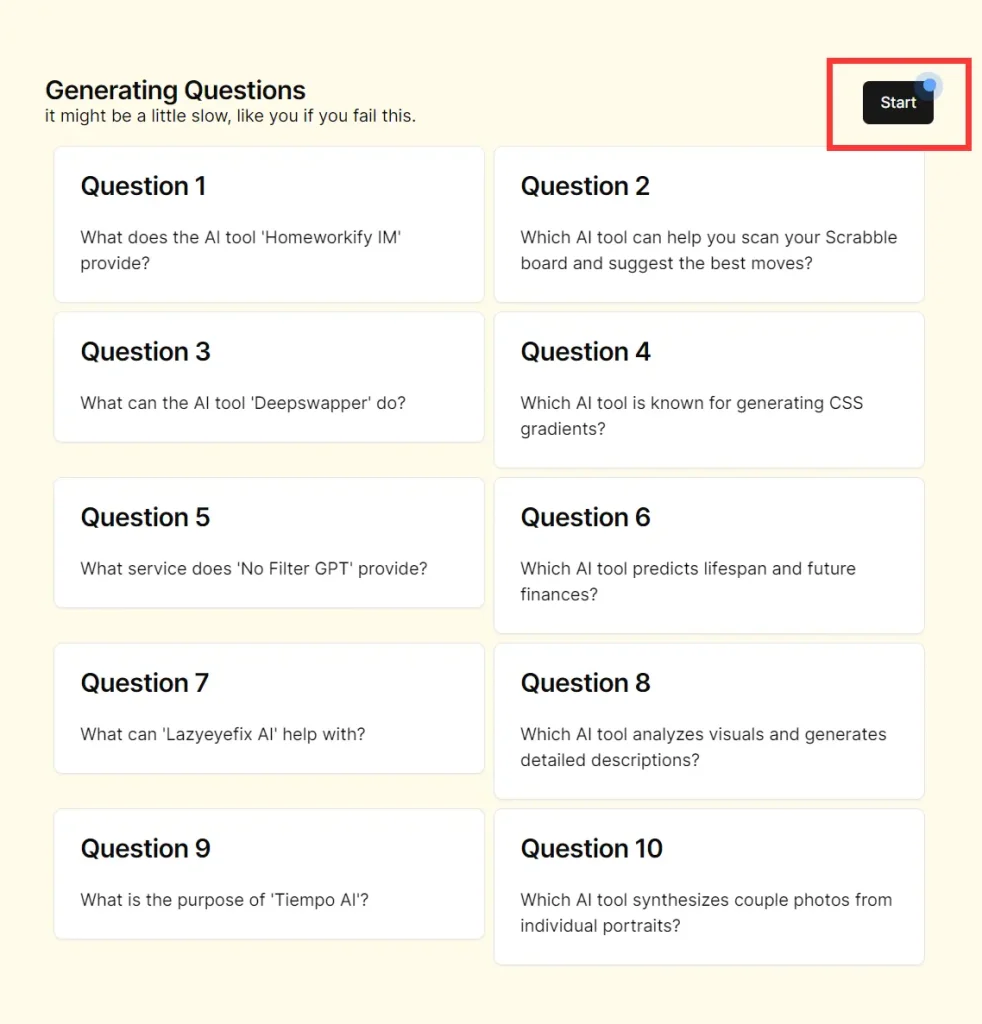 Free AI Quiz Generator For Any Web Content - Do I Understand