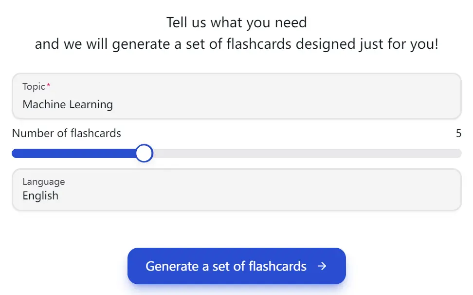 Generate Free Flashcards On Any Topic With Everlearns' AI
