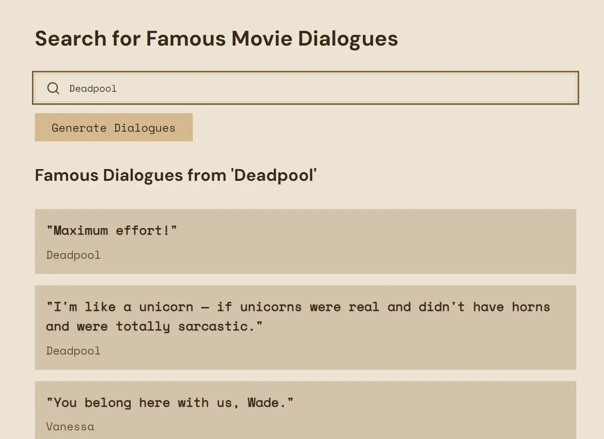Discover Iconic Film Lines With AI - Screenflick