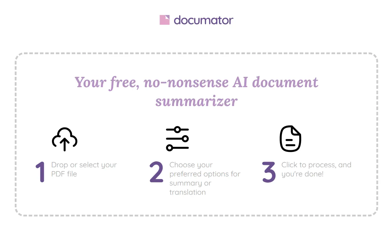 Documator: Free AI Document Summarizer and Translator