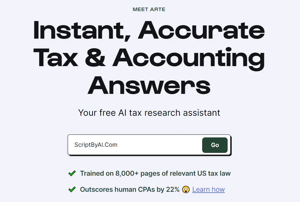 Free AI Tax Assistant Outperforms Human CPAs - ARTE Chatbot
