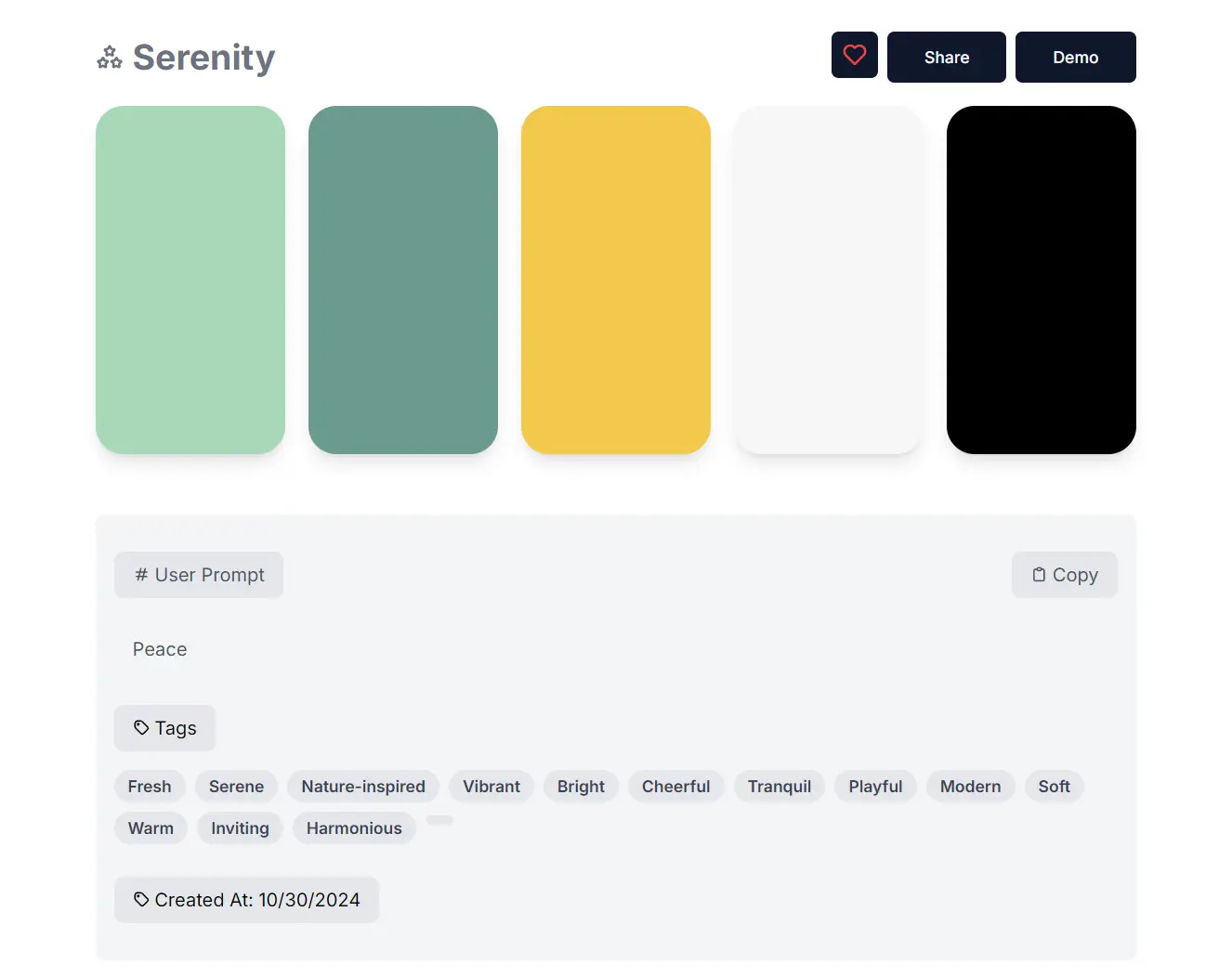 Generate Color Palettes From A Single Word Using AI - Colorfolio