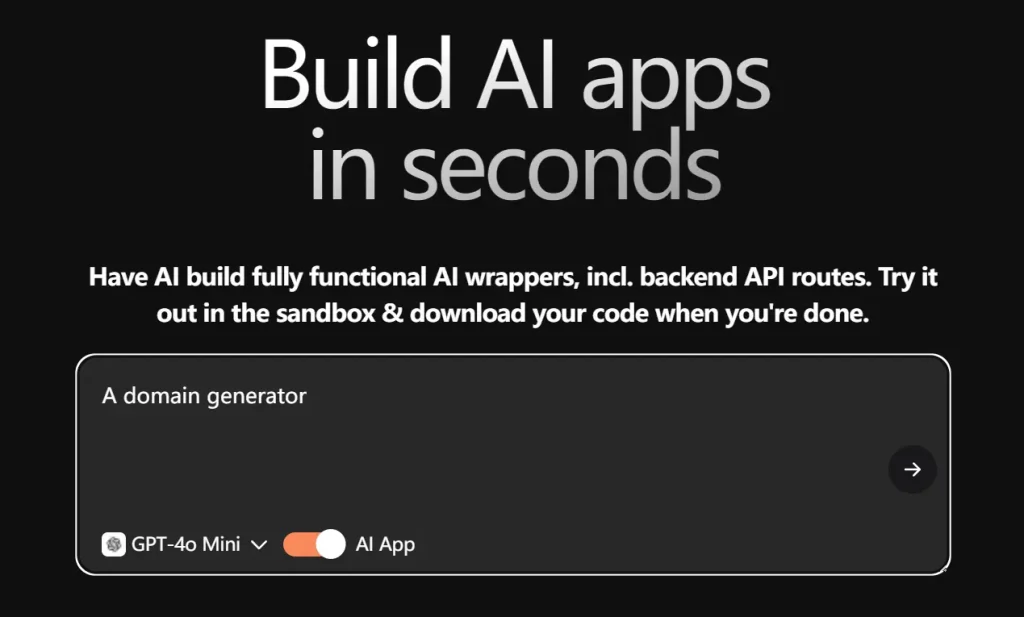 No-Code AI App Builder: Free GPT Wrapper Generator