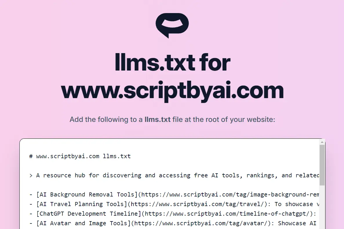Boost Your Site's AI Compatibility: Free llms.txt Generator