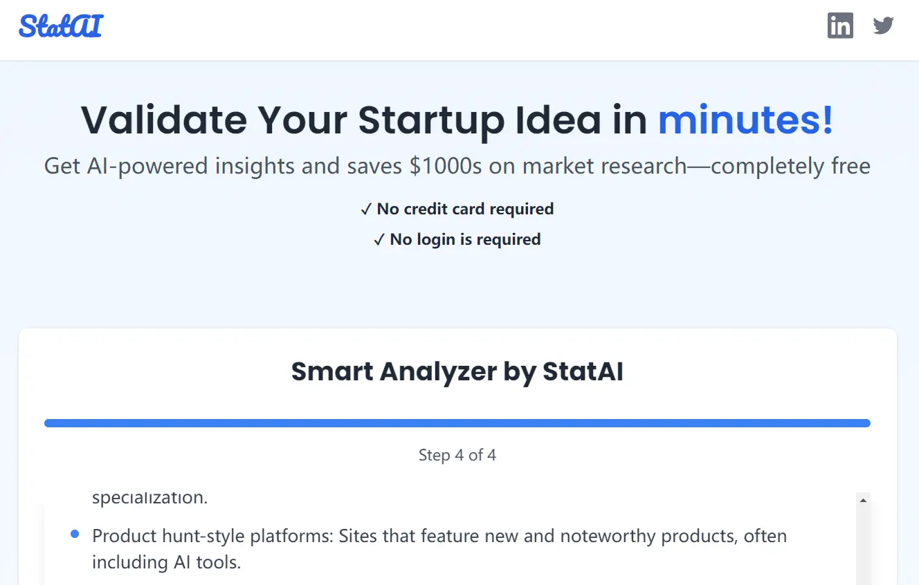 Save $1000s with This Free AI Startup Idea Validator - StatAI