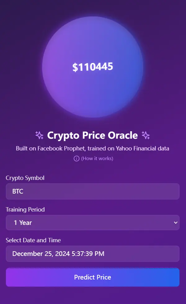 Predict Crypto Prices with Free AI - Crypto Price Oracle