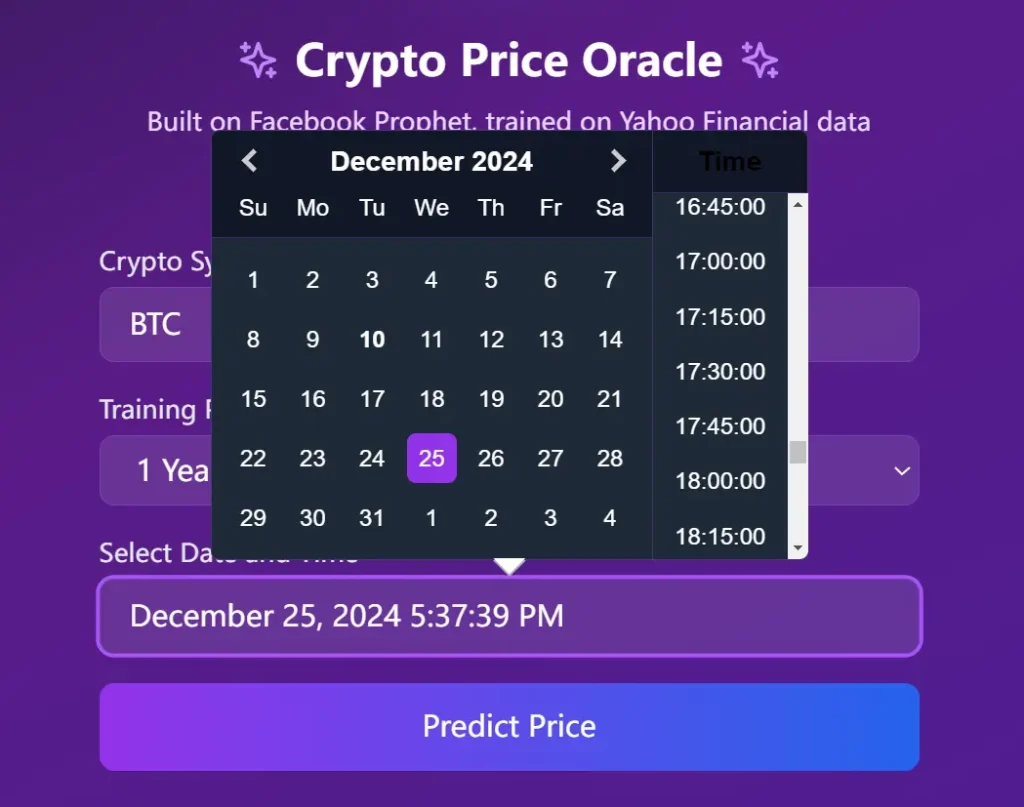 Predict Crypto Prices with Free AI - Crypto Price Oracle