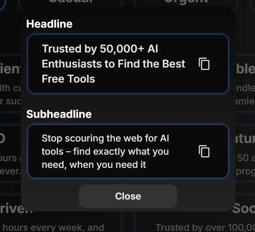 Generate High-converting Headlines for free Using AI