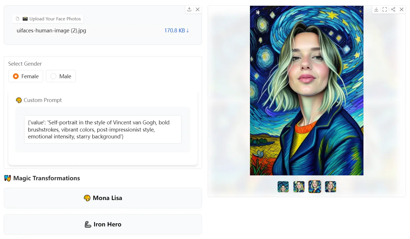 Transform Photos into Legendary Characters Free - Magic Face