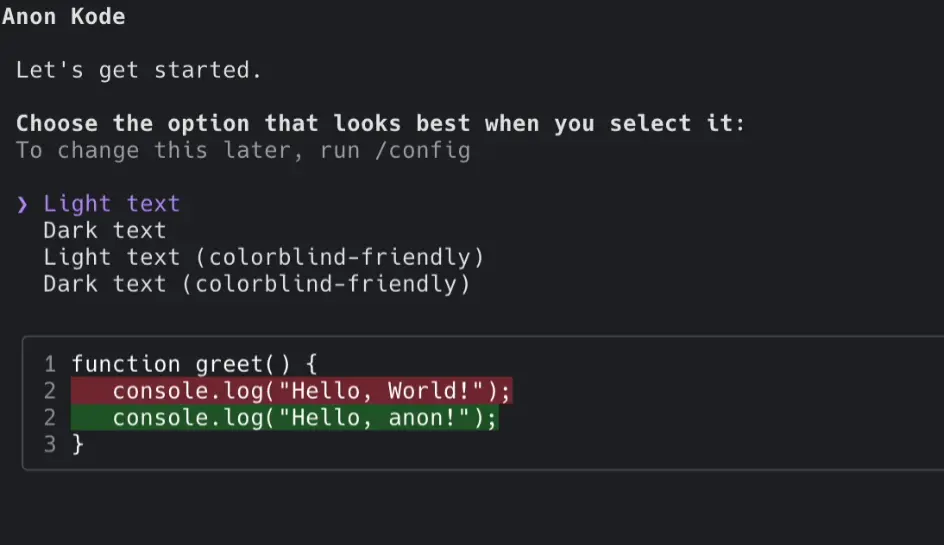 Open-Source Terminal-Based AI Coding Assistant - ANON KODE