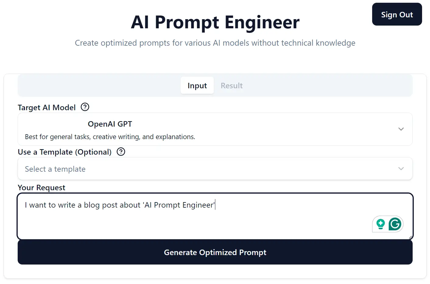 Free Prompt Optimizer for All the Major AI Models - Writemyprompt