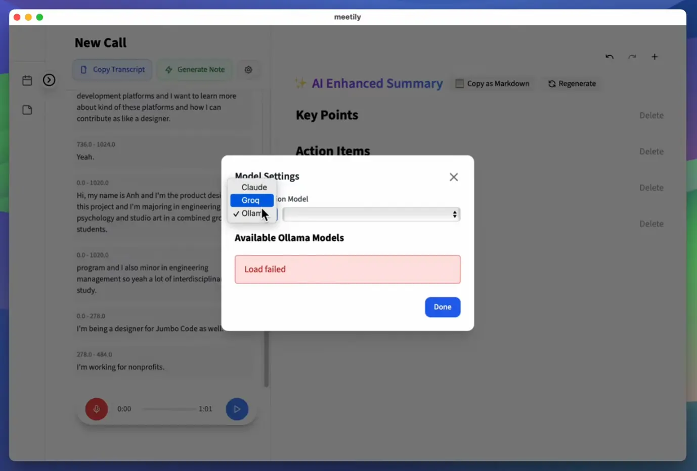 Free, Private AI Meeting Transcription & Summary - Meetily