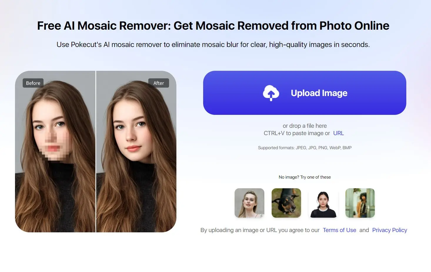 Free AI Removes Mosaic from Pictures - Mosaic Remover