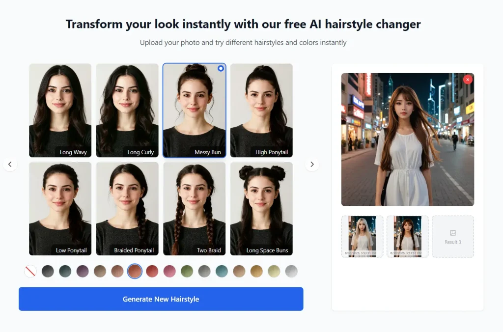 RightHair: Free AI Tool to Try 200 Haircuts Online