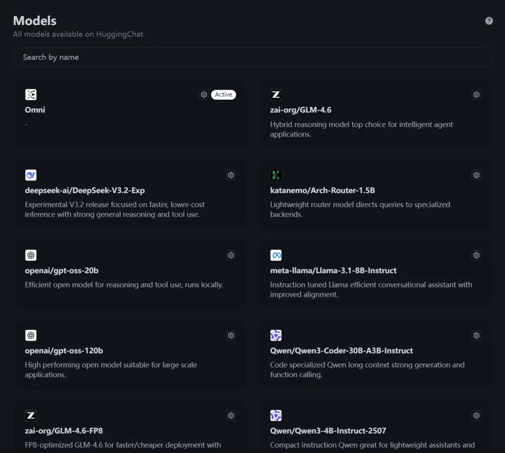 HuggingChat: Chat with 115+ Open-Source AI Models for Free