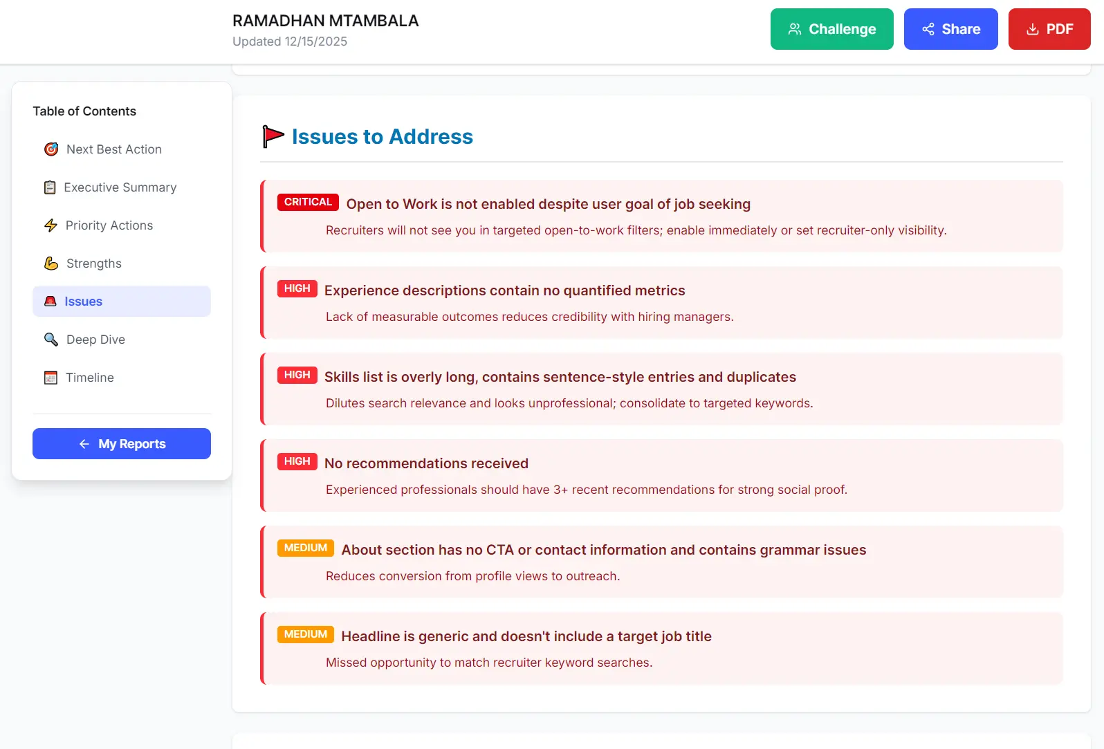 Free LinkedIn Profile Analyzer: Get AI-powered Recommendations